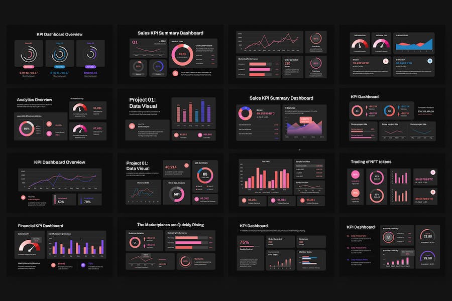 Kpi 仪表板 信息图表 主旨 模板 Kpi Dashboard Infographic Keynote Template Ppt派