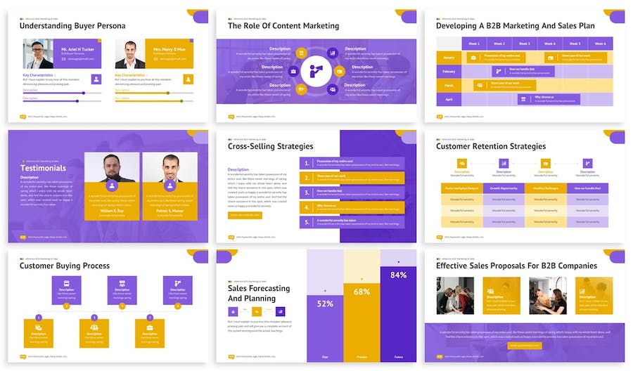 广告B2B营销PPT模板 - PPT派