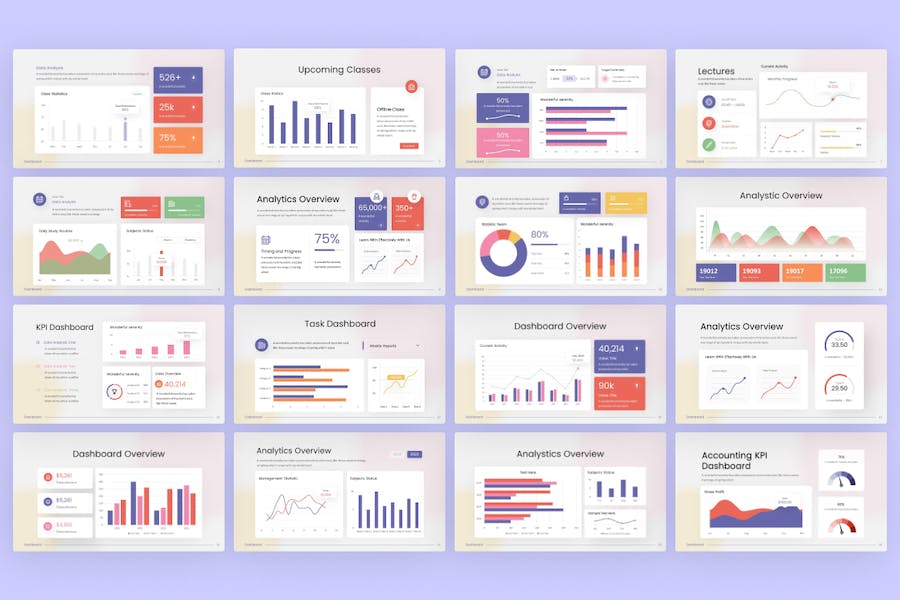 仪表板 信息图表 Powerpoint 模板 Dashboard Infographic Powerpoint Template Ppt派 